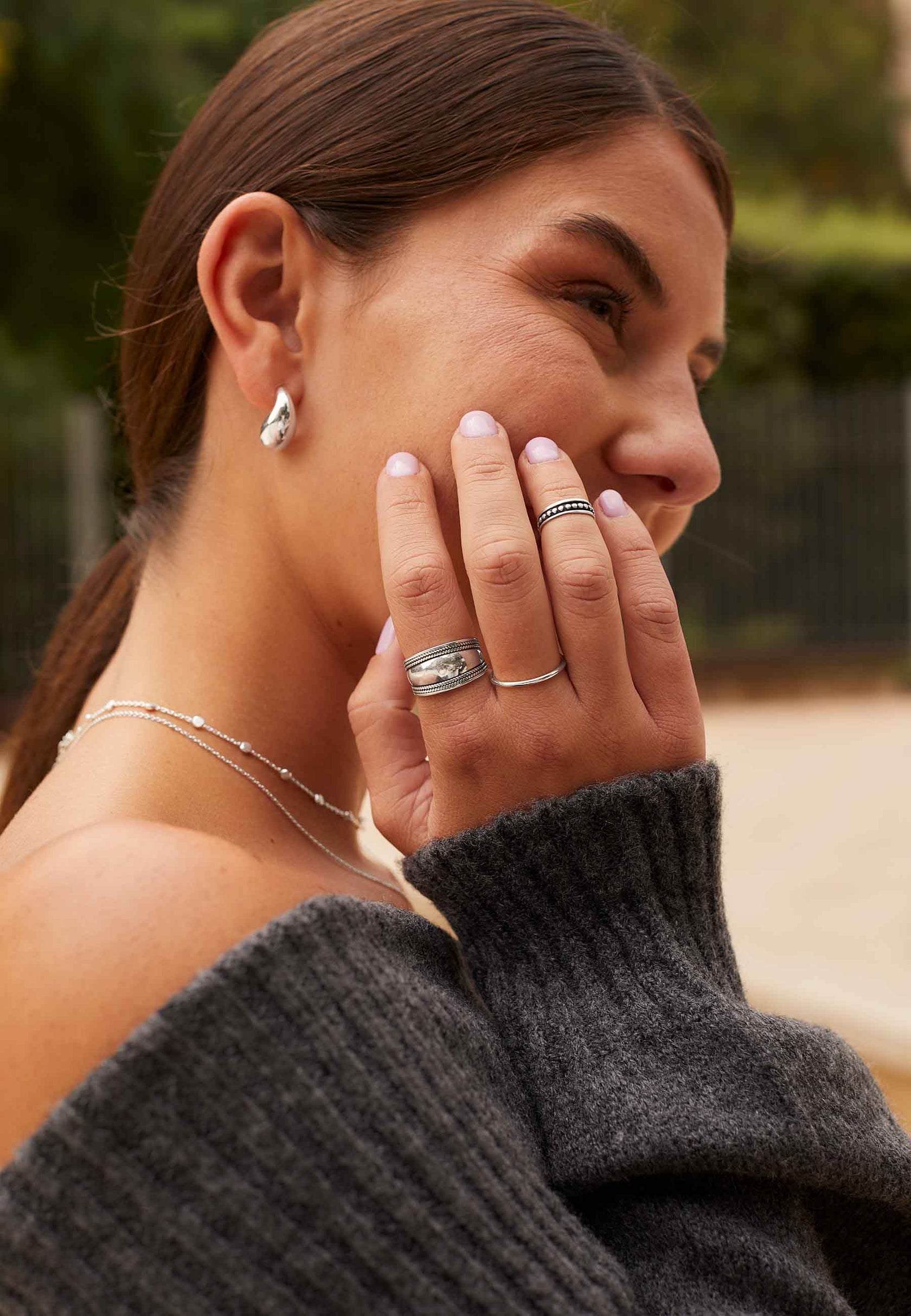 VIMAAN RING | Thin and Basic Sterling Silver Ring – San Saru