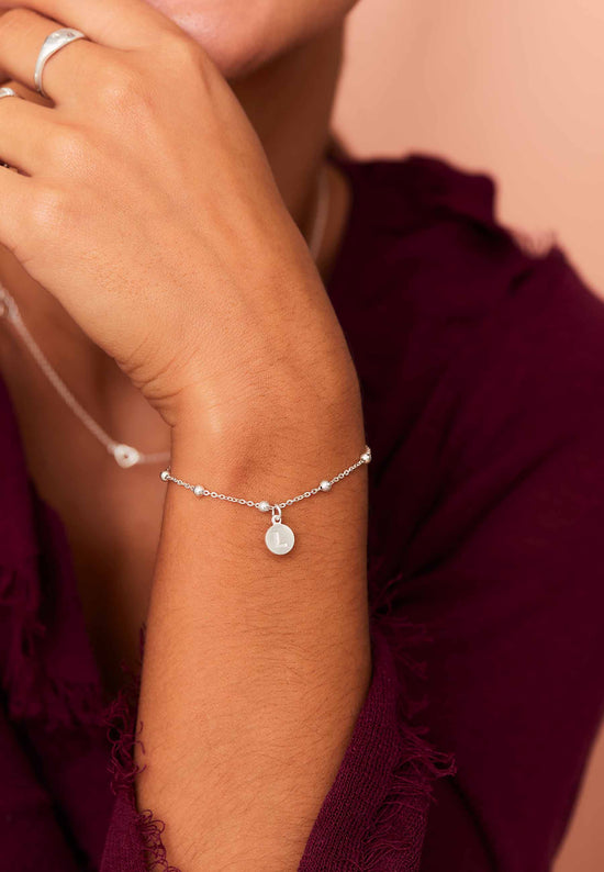 TIGAT BRACELET | Silver Initial Bracelet – San Saru