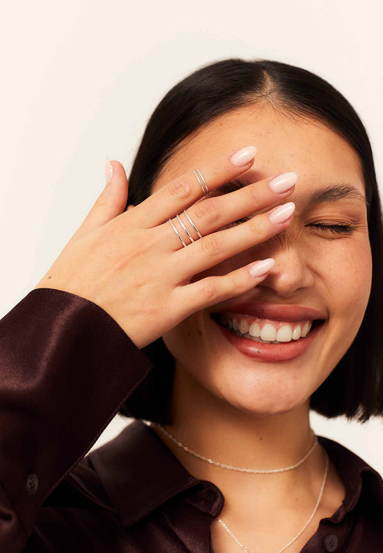 KANU RING | Plain Silver Triple Ring – San Saru
