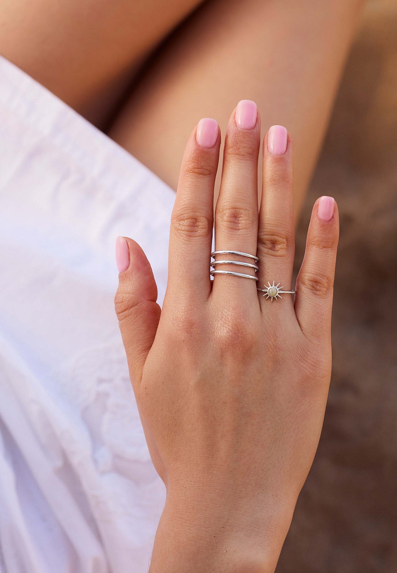 KANU RING | Plain Silver Triple Ring – San Saru