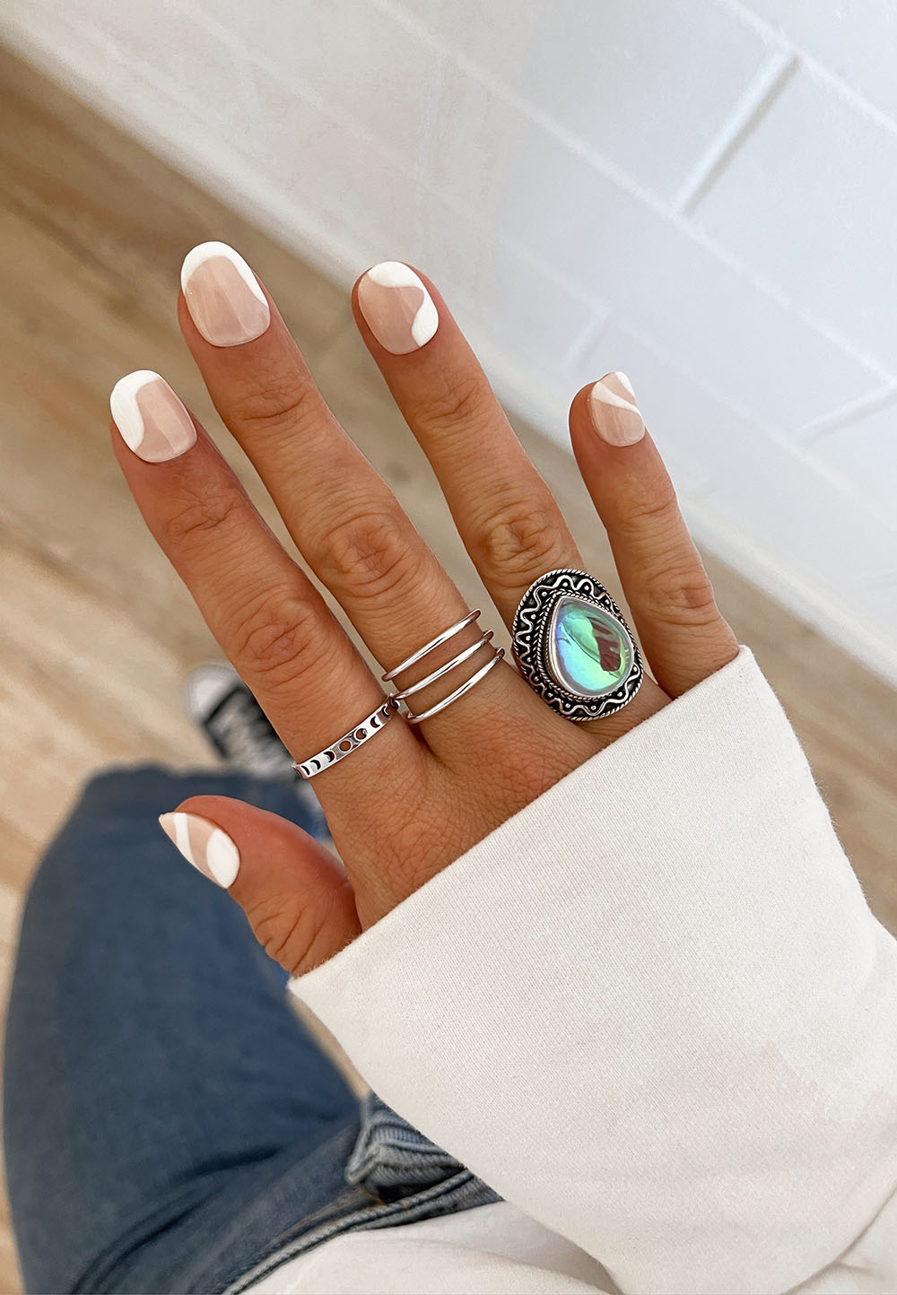KANU RING | Plain Silver Triple Ring – San Saru