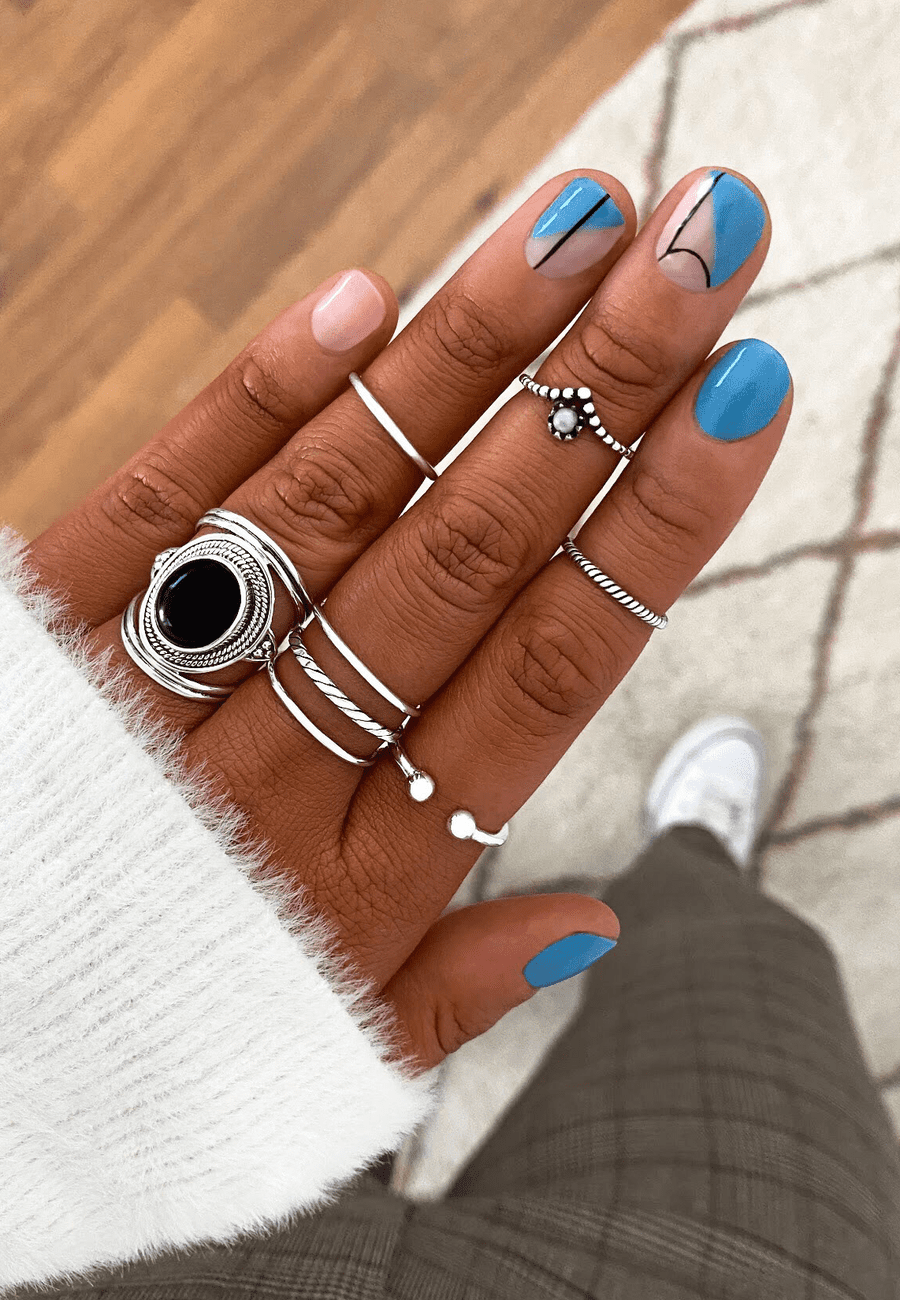 OISHI RING (MIDI) | Silver Midi Ring with Moonstone – San Saru