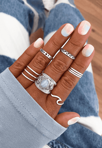 Midi Rings | Silver half finger rings | San Saru