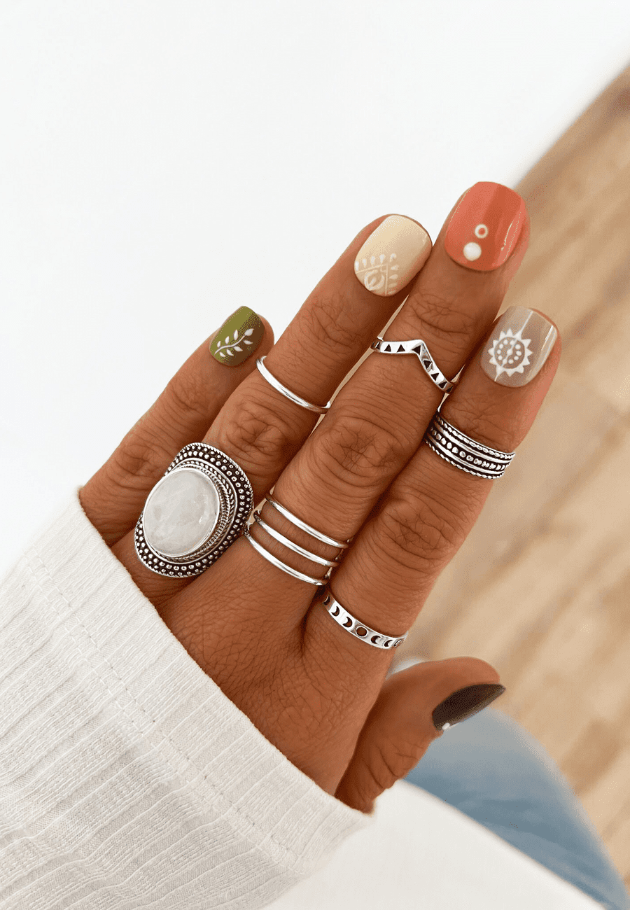 ANANDA RING | Silver Ring with Moonstone – San Saru