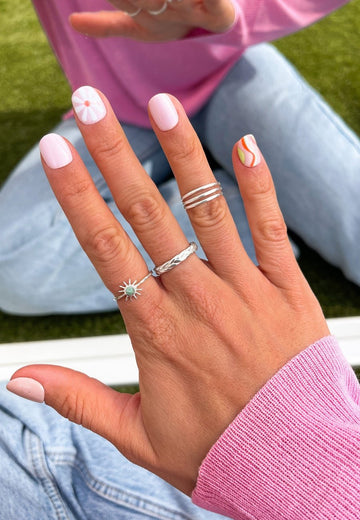 Midi Rings | Silver half finger rings | San Saru