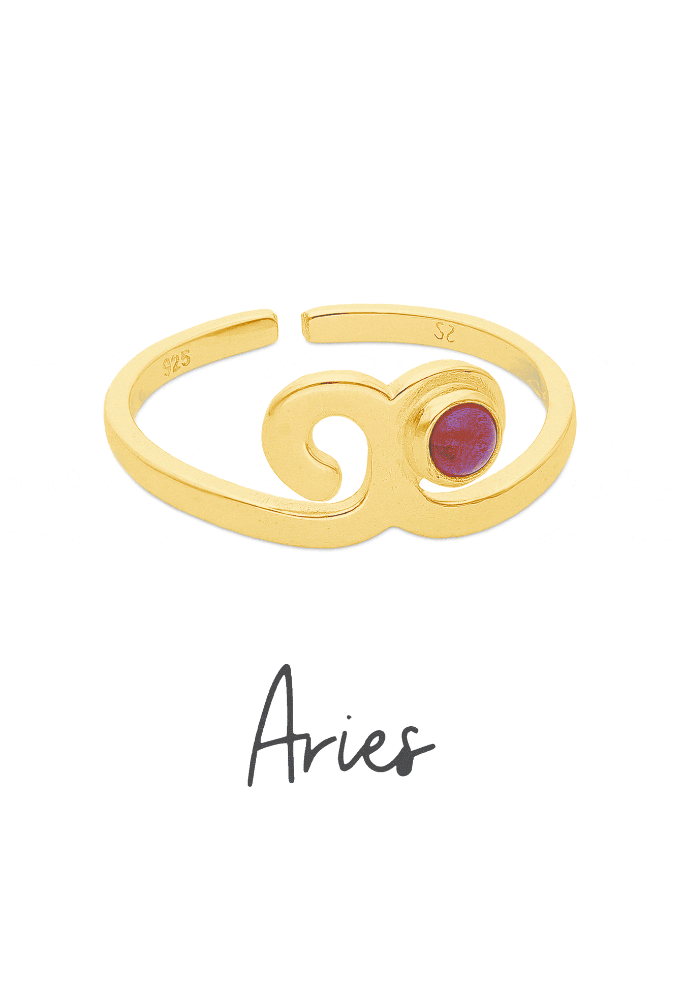 ZODIAC GOLD RING | Horoscope Sign Ring in Gold – San Saru