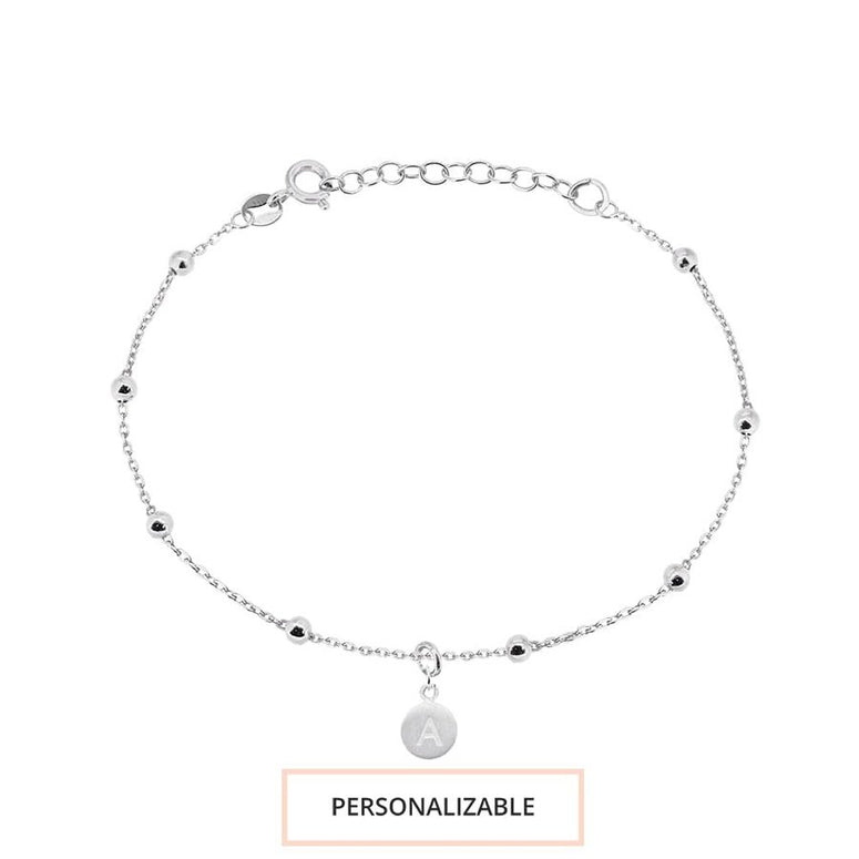 TIGAT BRACELET | Silver Initial Bracelet#N##N# – San Saru